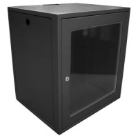 RACK MINI 19 12U X 450MM PARA PAREDE PRETO - JC NETWORK